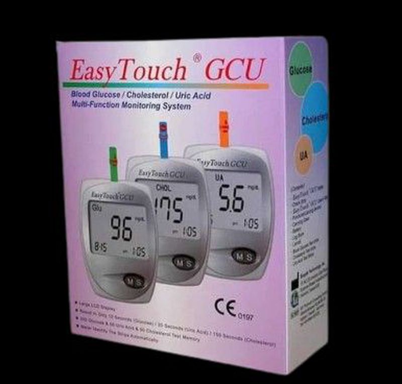 Blood Test Meter 3 in 1 GCU(Glu, Chol, UA)