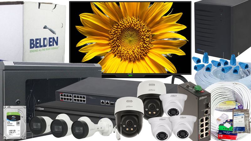 Paket CCTV 12 Titik 1 Set + Biaya Pemasangan / Instalasi / Setting