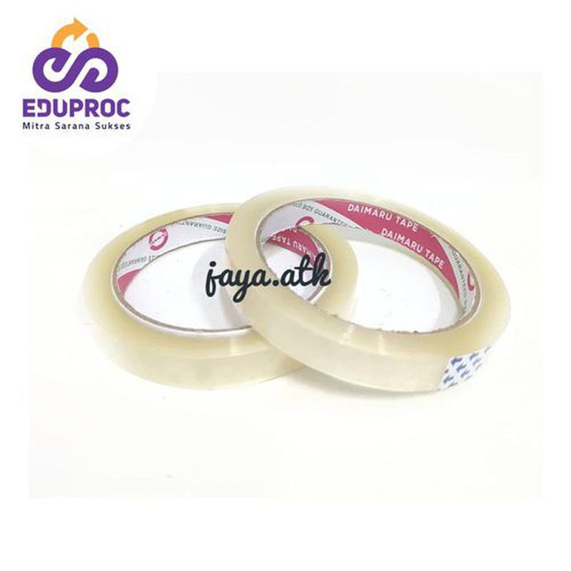 Isolasi bening lingkar besar 1/2 inch 12mm-72Y transparant