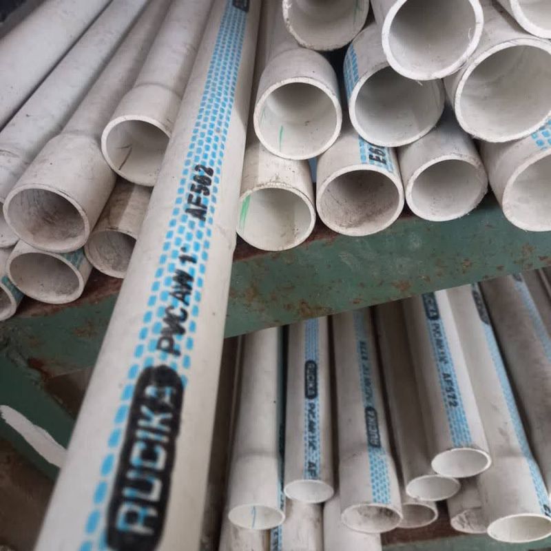 Pemasangan pipa pvc tipe AW Dia 1" untuk panel pompa