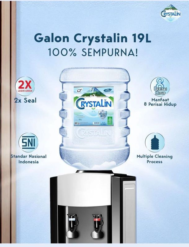 Crystalin Galon 19 liter