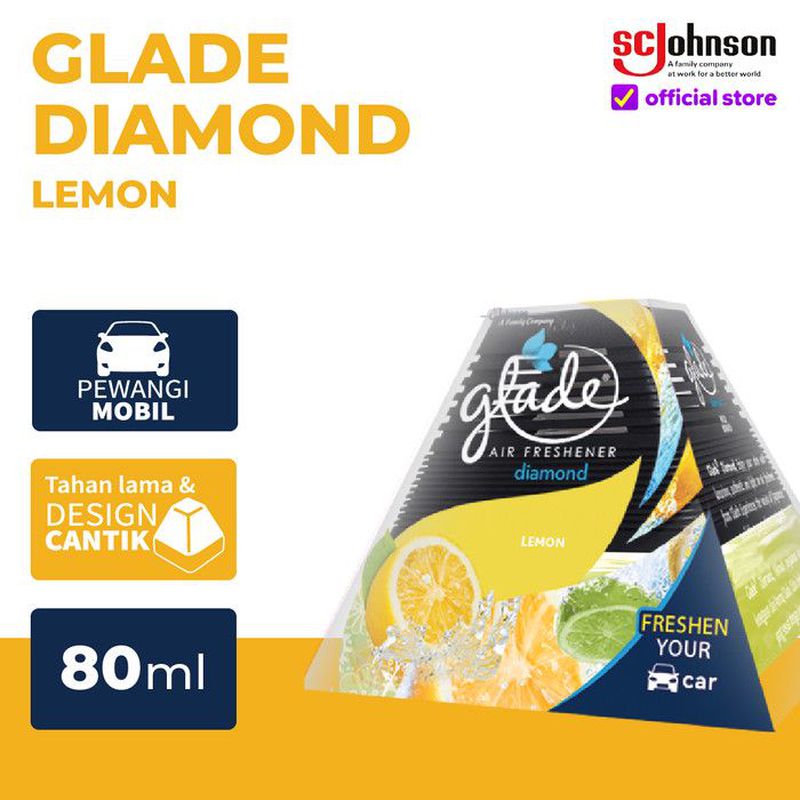 Glade Diamond Car Freshener Lemon 80 ml