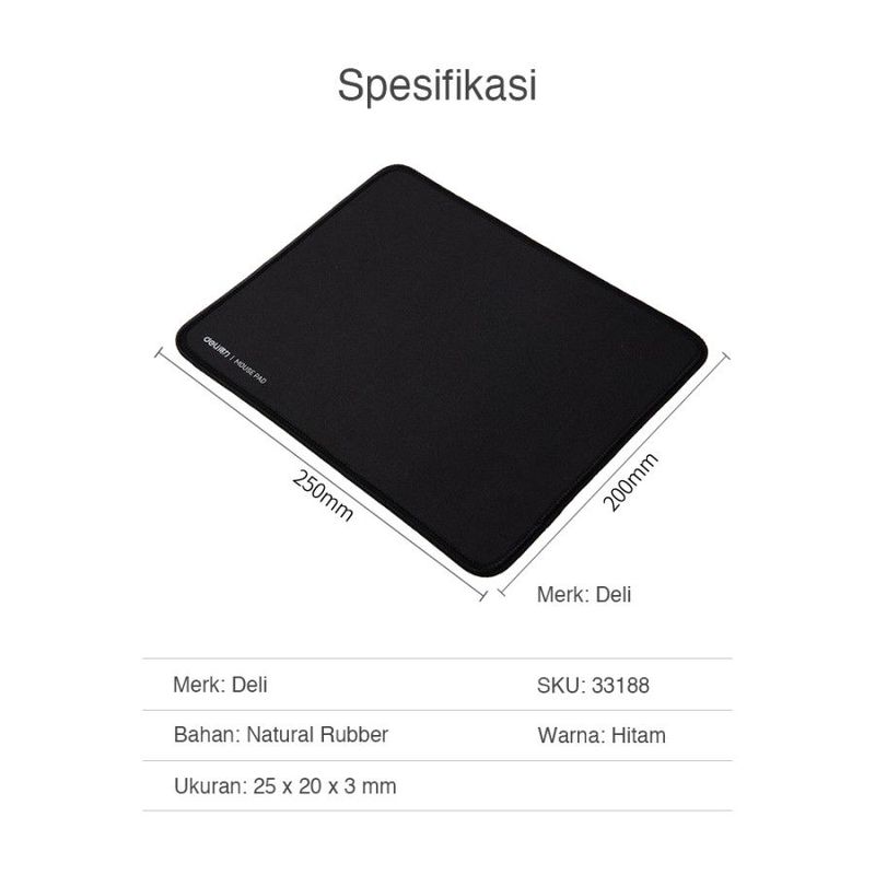 Mousepad Polos 25x20 CM
