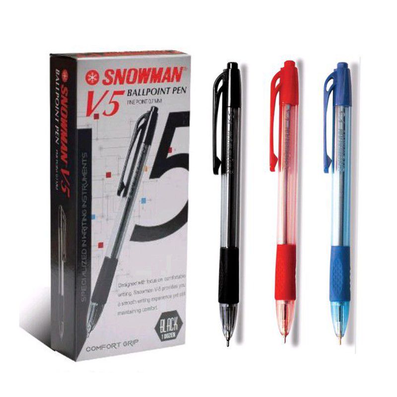 PEN SNOWMAN V5 Pen Gel - Hitam