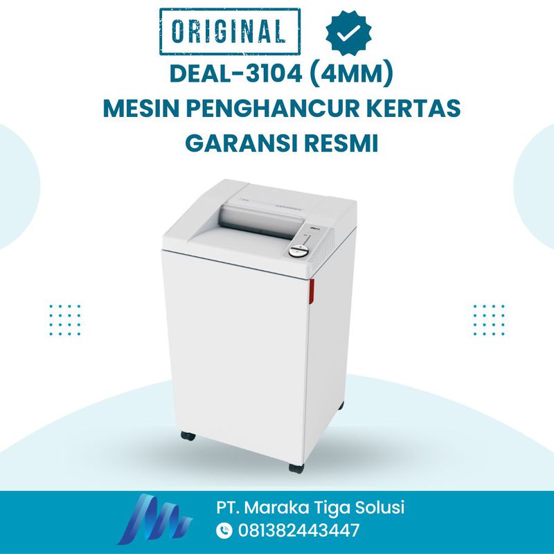 IDEAL-3104 (4mm) Mesin Penghancur Kertas GARANSI RESMI