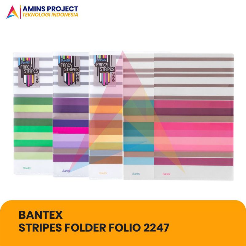 MAP L BANTEX STRIPES FOLDER FOLIO 2247