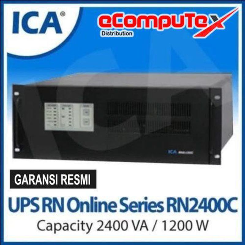 UPS ICA RN-2400C RN2400C 2400VA / 1200WATT RACKMOUNT SINEWAVE - TKDN RESMI