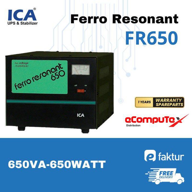 STABILIZER ICA FR-650 FR650 650VA 650WATT FERRO RESONANT - GARANSI RESMI