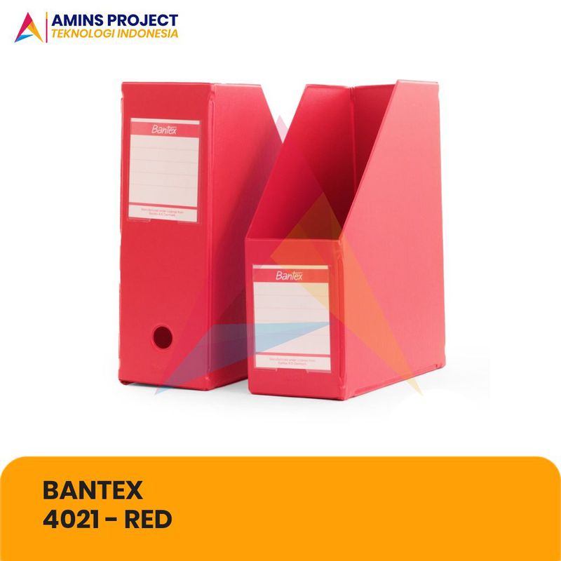 BOX FILE | MAGAZINE FILE BANTEX 4021 12 CM EXTRA JUMBO FOLIO RED