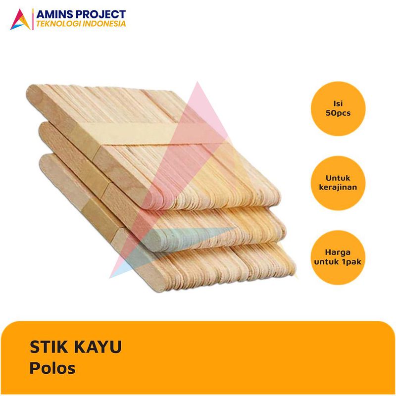 STICK / STIK KAYU ICE CREAM POLOS (ISI 50 PCS)