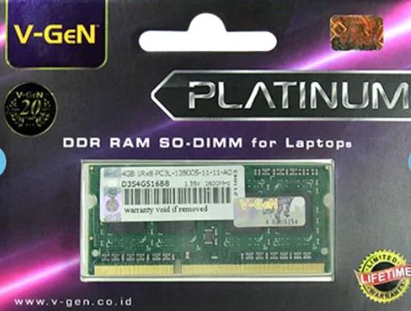 RAM DDR3 8GB/1600Hhz-PC 12800 V-Gen Platinium