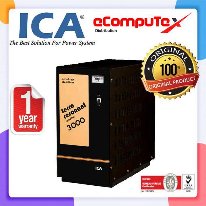 STABILIZER ICA FR-3000 FR3000 / 3000VA FERRO RESONANT - GARANSI RESMI