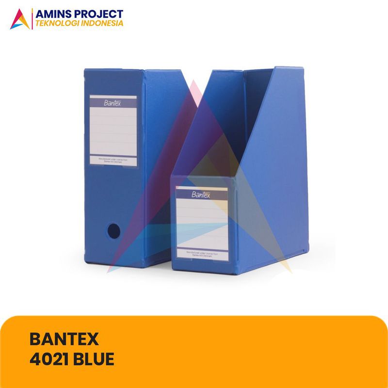 BOX FILE | MAGAZINE FILE BANTEX 4021 12 CM EXTRA JUMBO FOLIO C. BLUE