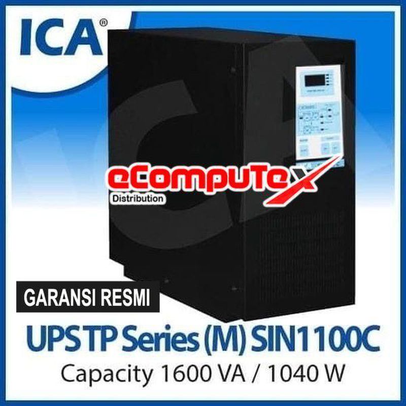 UPS ICA SIN-1100C SIN1100C 1600VA 1040WATT SINEWAVE - TKDN RESMI