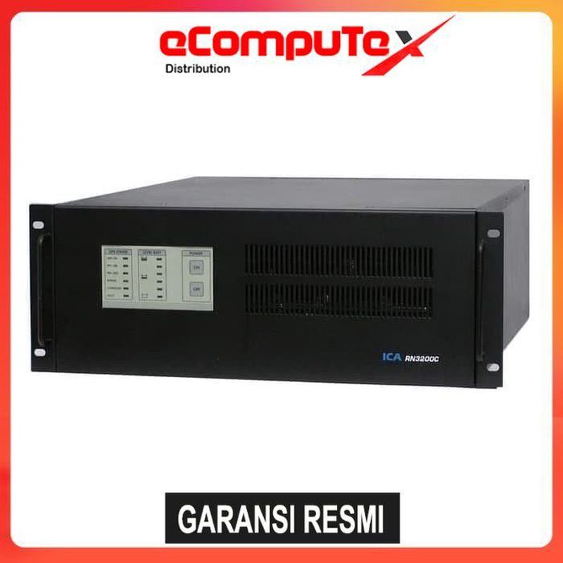 UPS ICA RN-3100C RN3100C 3000 VA 2700WATT RACKMOUNT SINEWAVE - TKDN RESMI