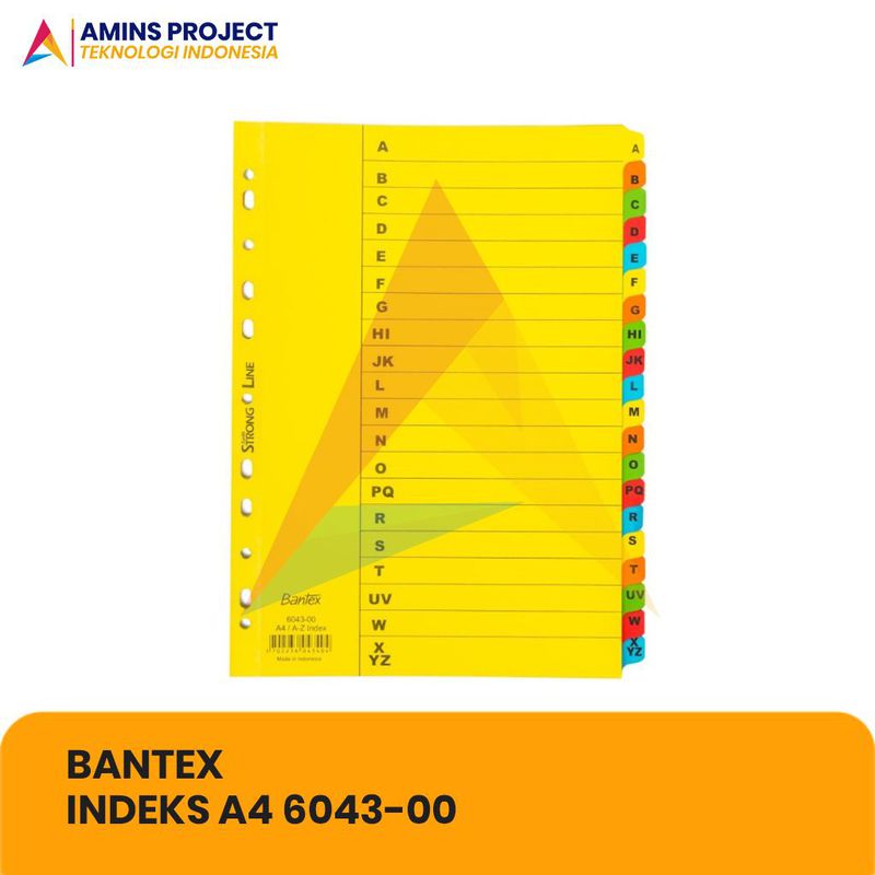 CARDBOARD DIVIDER DEVIDER | BANTEX INDEKS A4 6043-00 (20 PAGES)
