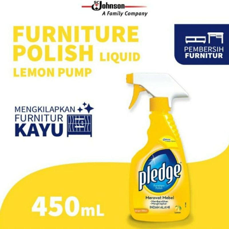 Pledge Furniture Polish Liquid Pump 450ml