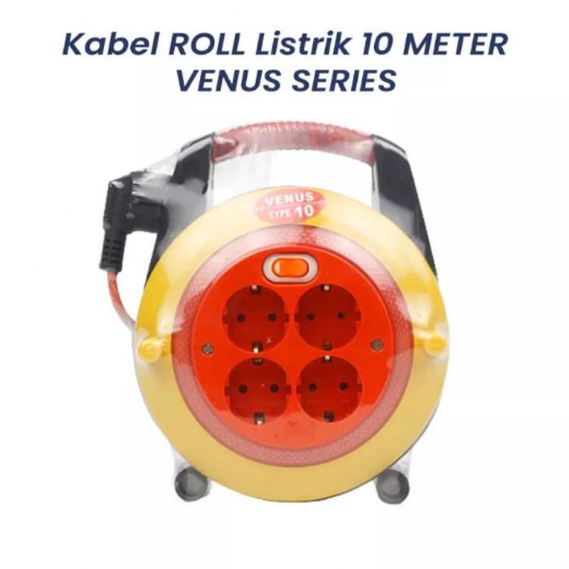 Box kabel venus 10 meter/roll kabel/colokan listrik/stop kontak