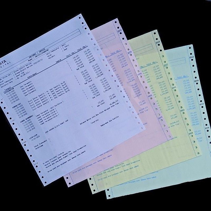 Terbaik Cetak Print Dot matrix Kertas Komputer Continous Form