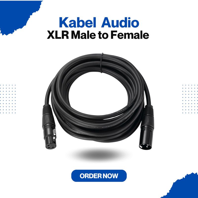 Kabel Audio XLR Male to Female - Stereo ( Harga per meter)