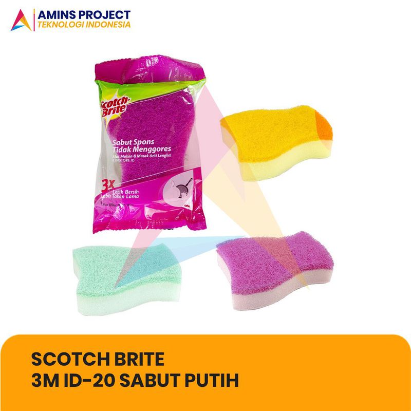 SCOTCH BRITE 3M ID-20 SABUT PUTIH (1PCS)