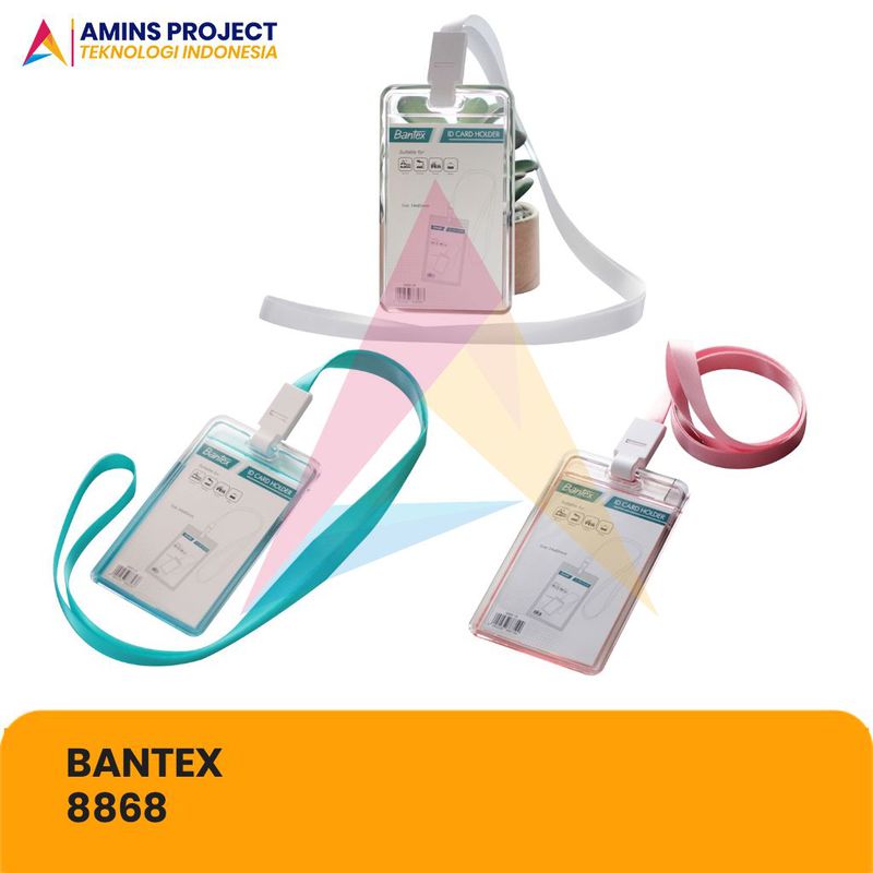 NAME TAG | ID CARD ACRYLIC TRANSPARAN LANYARD BANTEX 8868 MURAH