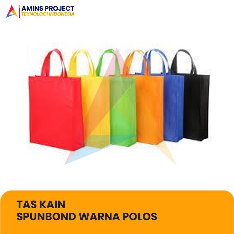 TAS KAIN / SPUNBOND WARNA POLOS (1 PCS)