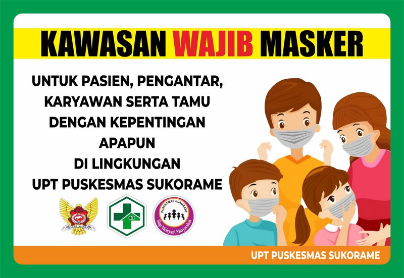 (Pre Order) Acrilic Kawasan Wajib Masker