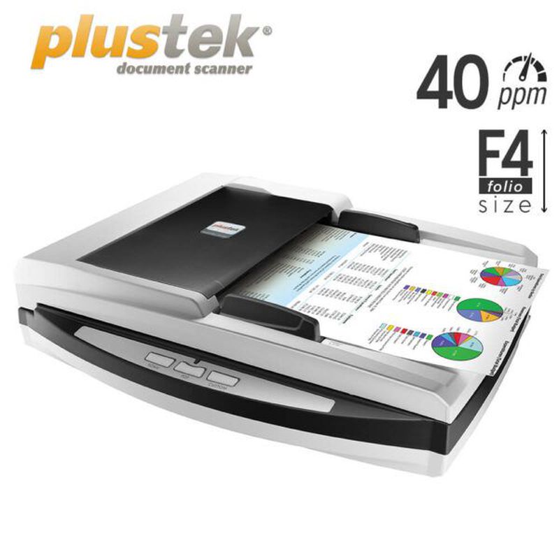 Scanner Plustek SmartOffice PL4080 - 40 Lembar/menit (F4/Folio)