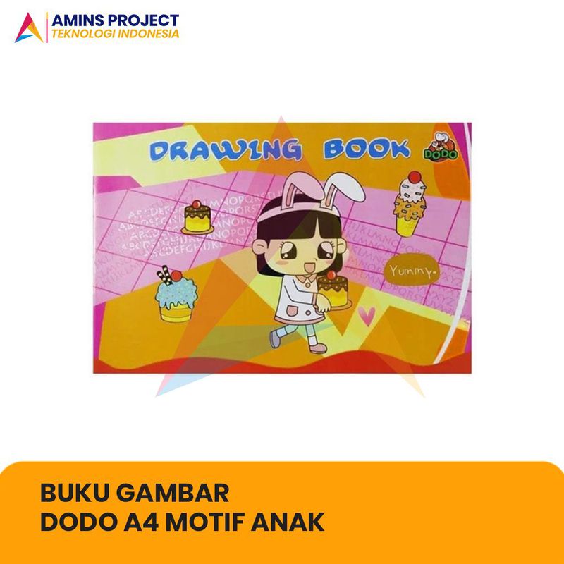 BUKU GAMBAR DODO A4 MOTIF ANAK MURAH (ISI 5)