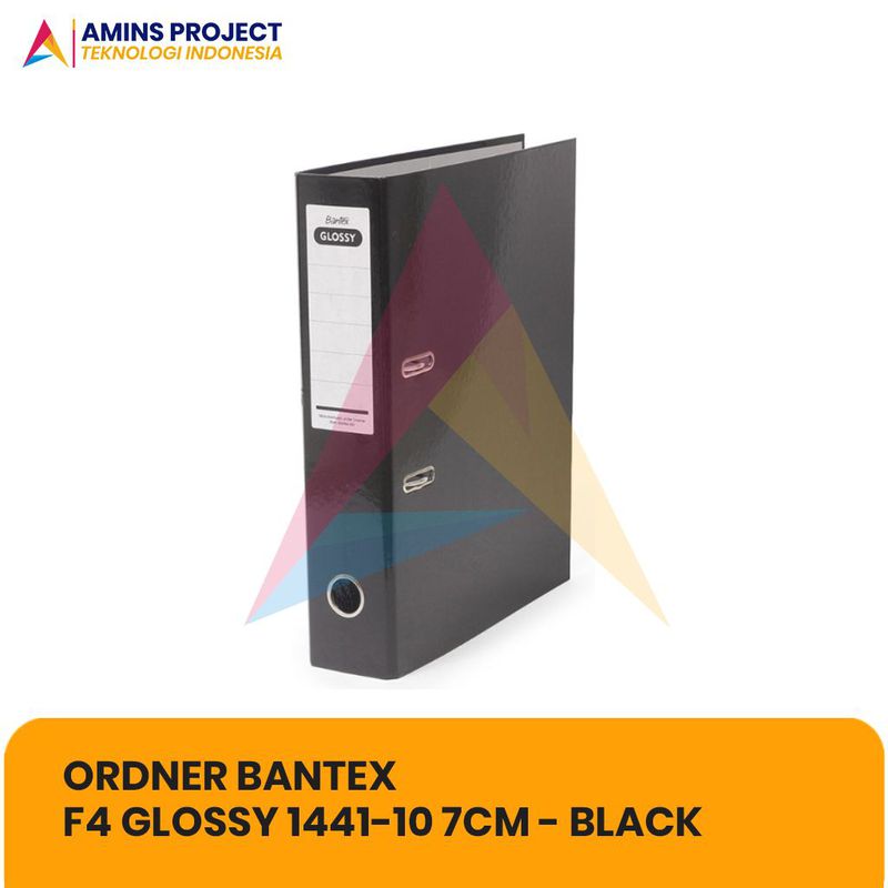 ORDNER BANTEX F4 GLOSSY 1441-10 7cm WARNA BLACK