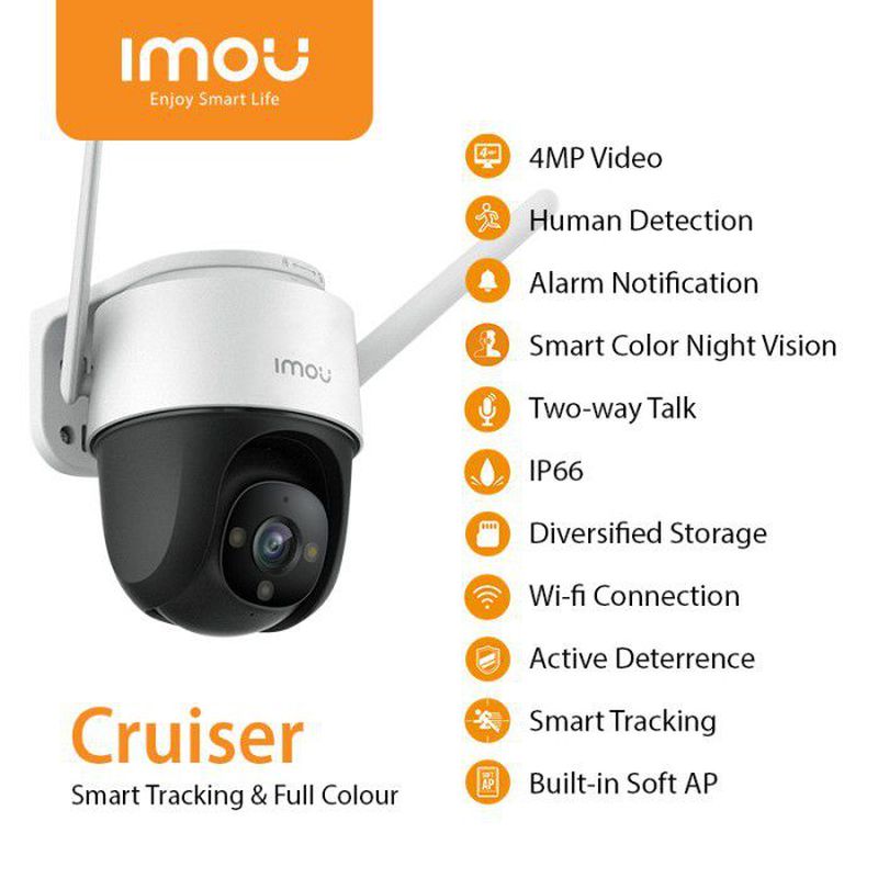 CCTV Imou Cruiser 4MP Full Color & Smart Tracking Night Vision