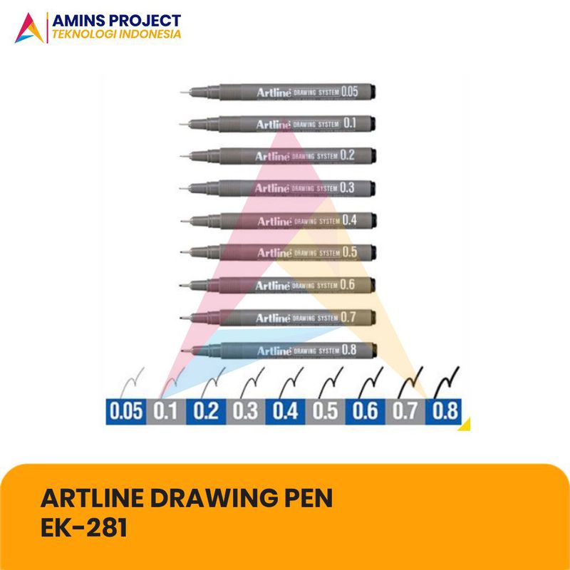 BOLPEN MEWARNAI / ARTLINE DRAWING PEN EK-281
