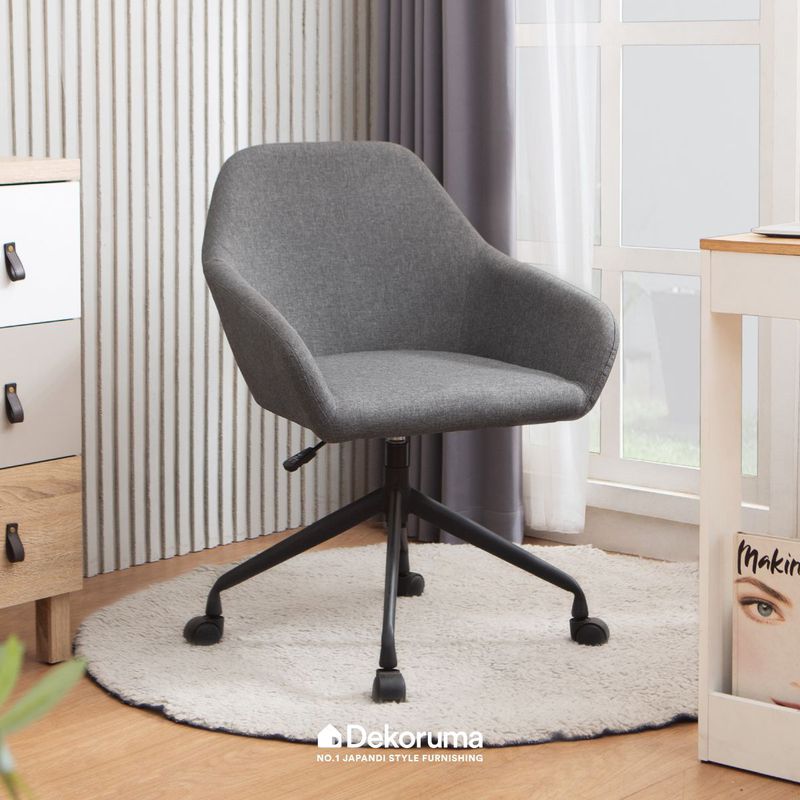 Dekoruma Heim Studio YUTA Kursi Kantor Abu-abu
