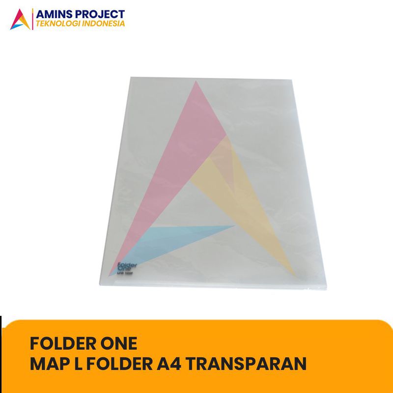 MAP L FOLDER ONE A4 TRANSPARAN (12 PCS) MURAH