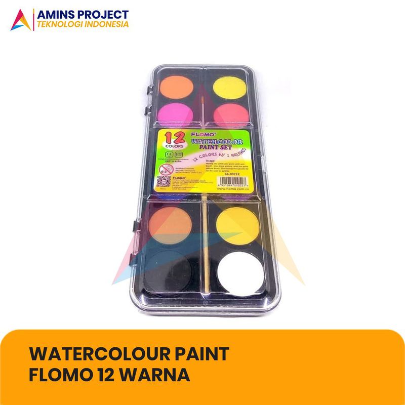 WATERCOLOUR PAINT 12 WARNA