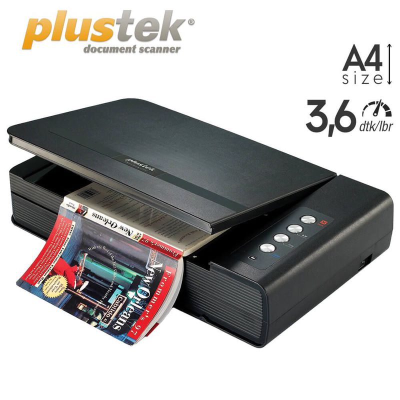 Scanner Plustek Opticbook 4800 - 3,6 Detik/lembar (A4/Letter)