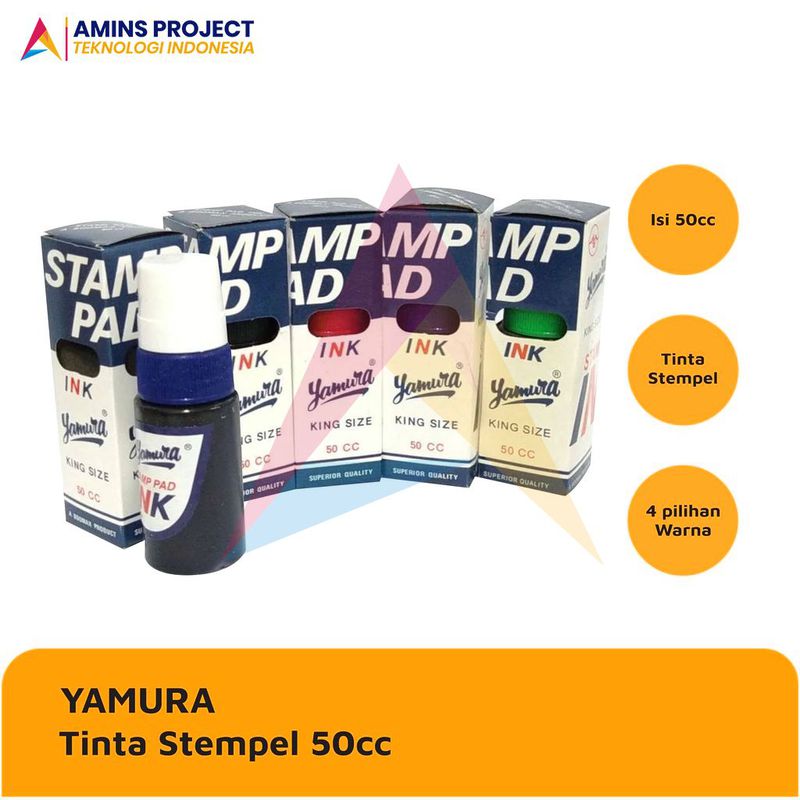 TINTA STAMP PAD | STEMPEL YAMURA 50CC (1 PCS) MURAH