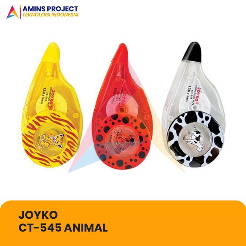 CORRECTION TAPE / STIPO KERTAS JOYKO CT-545 ANIMAL (1 PCS) MURAH