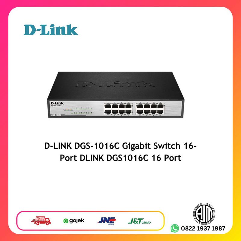 D-LINK DGS-1016C Gigabit Switch 16-Port DLINK DGS1016C 16 Port