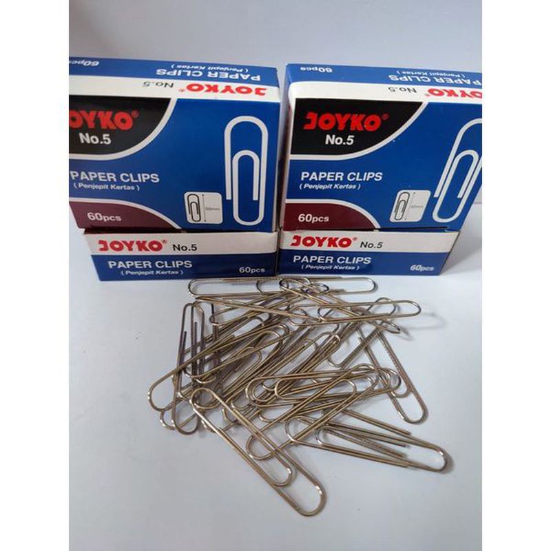 Paper Clip / Paper Klip Joyko No 5 / Penjepit Kertas Tebal