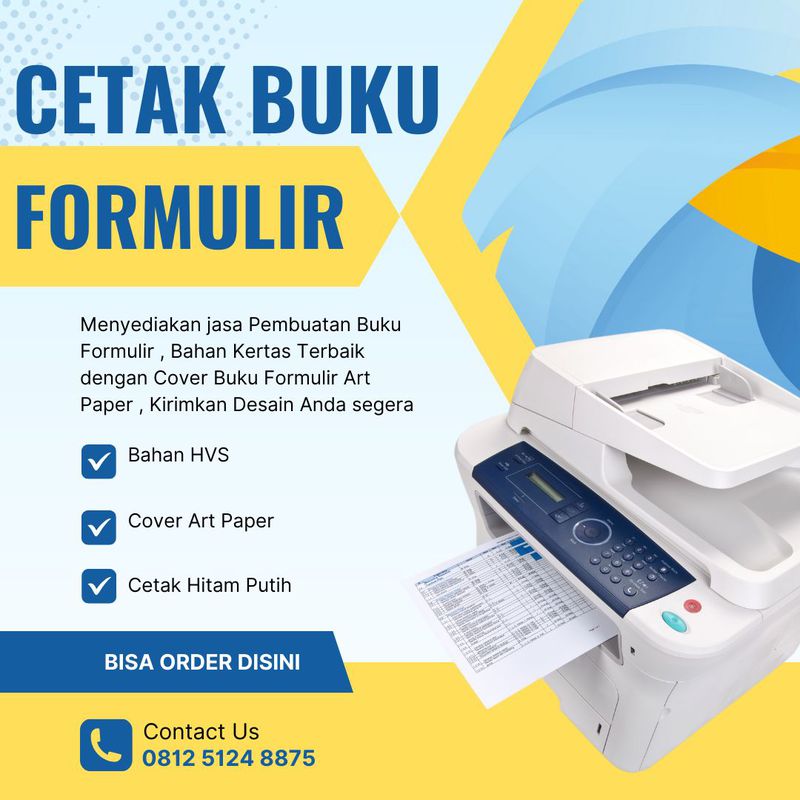 CETAK BUKU / CETAK BUKU FORMULIR
