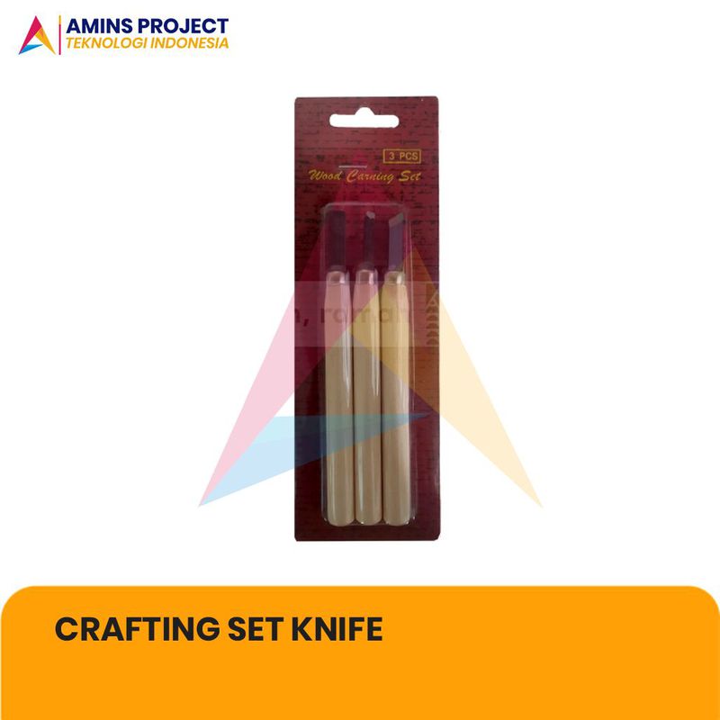 CRAFTING SET KNIFE / SET PISAU PAHAT UKIR KAYU ISI 3 PCS MURAH