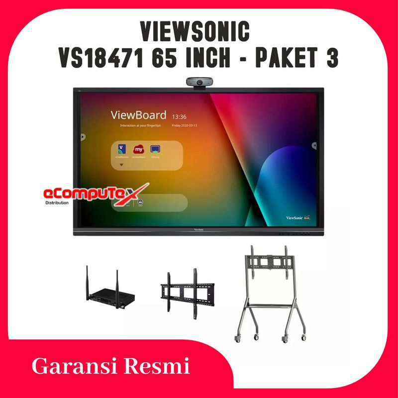 Interactive Flat Panel Display Viewsonic VS18471 65 INCH - PAKET 3 - TKDN RESMI