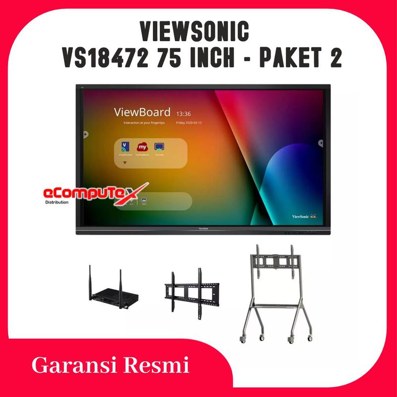 Interactive Flat Panel Display Viewsonic VS18472 75 INCH - PAKET 2 ...