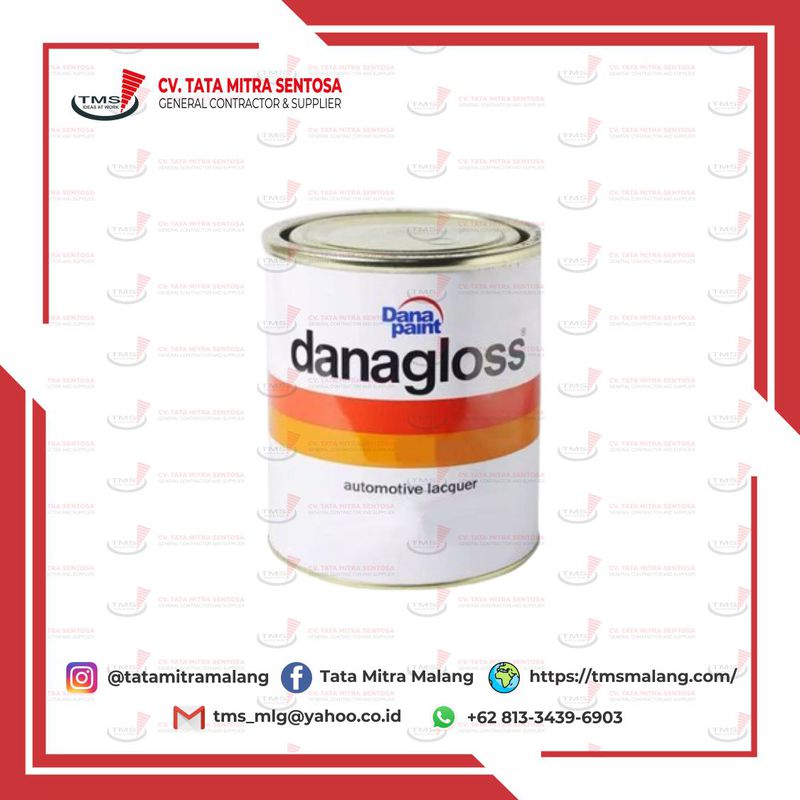 Cat Warna Danagloss - Merah Metalik