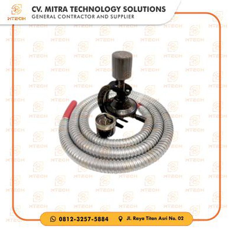Regulator Gas Destec COM 201-MSS dengan Selang