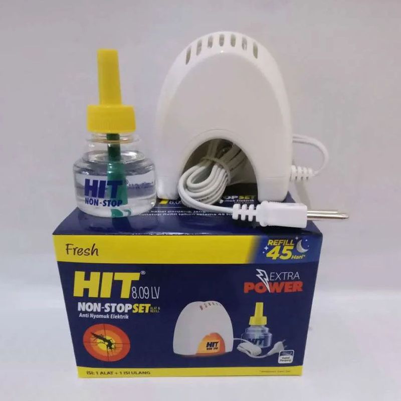 HIT Non Stop Set Alat Anti Nyamuk Elektrik
