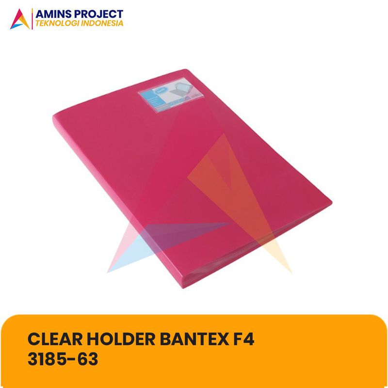 DOKUMEN KEEPER / CLEAR HOLDER BANTEX F4 ISI 40 POKET 3185-63 MELON