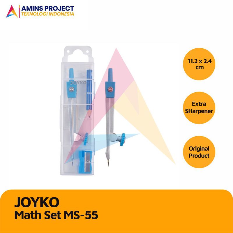 MATH SET / JANGKA JOYKO MS-55 (1PCS) MURAH